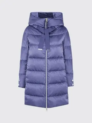 Herno A-shape Short Hooded Down Jacket In Quilted Technical Satin