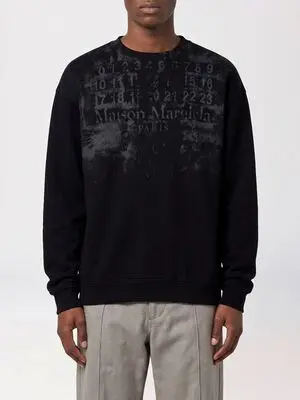 MAISON MARGIELA Cotton Crewneck Sweatshirt With Iconic Rear Four Stitches