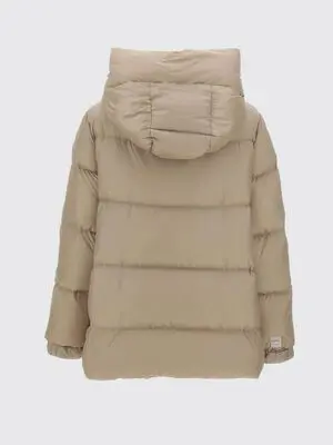 Max Mara Short Down Jacket With Hood - Beige