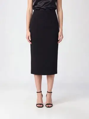 Dolce & Gabbana High-waisted Crêpe Midi Pencil Skirt - Black