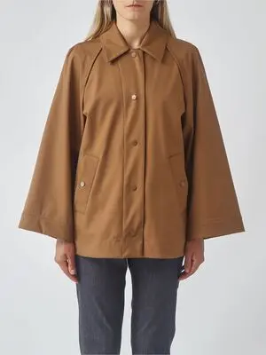Max Mara Short Relaxed-fit Technical Fabric Trench Coat - Hazel