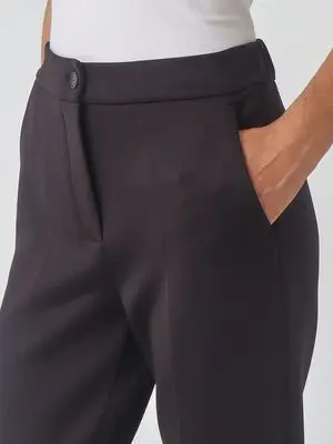 Max Mara Mid-rise Slim-fit Cropped Technical Jersey Trousers