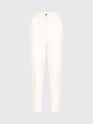 Max Mara Mid-rise Slim-fit Cropped Technical Jersey Trousers - White