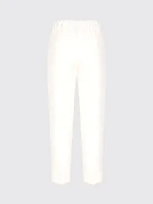 Max Mara Mid-rise Slim-fit Cropped Technical Jersey Trousers - White