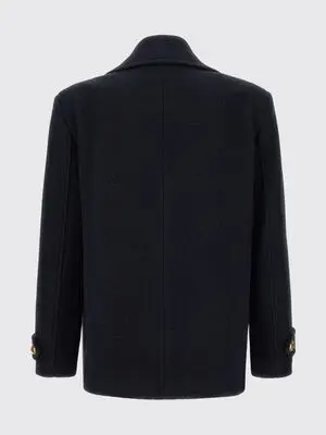 Balmain Double-breasted Virgin Wool Blend Caban Coat