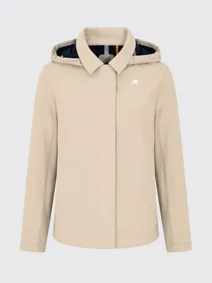 K-WAY Bleizou Hooded Waterproof Nylon Jacket With Contrast Logo Detail - Blue
