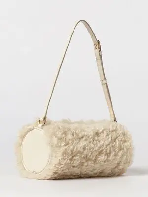 Stella McCartney Shearling Shoulder Bag - Beige