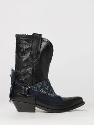 GOLDEN GOOSE Embossed Leather Cowboy Boots