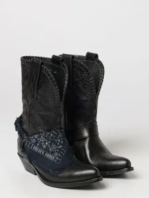 GOLDEN GOOSE Embossed Leather Cowboy Boots