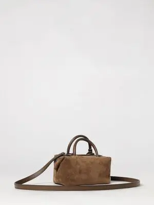 Max Mara Suede Top Handle Bag - Brown