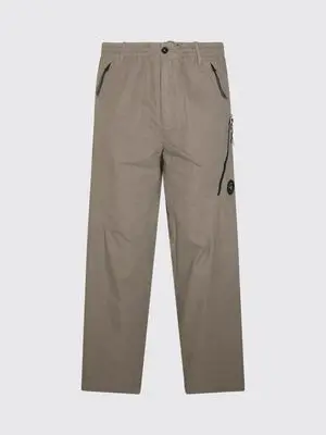 C.P. COMPANY Slim Fit Cotton Trousers With Elasticated Waist