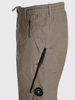 C.P. COMPANY Slim Fit Cotton Trousers With Elasticated Waist