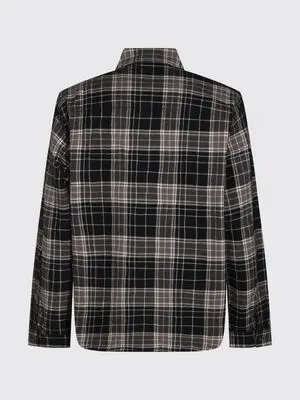 DIESEL® Check Cotton Shirt With Embroidered Oval D Logo