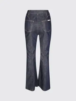 SELF-PORTRAIT High-waisted Flared Jeans In Stretch Cotton Denim