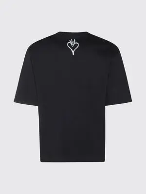 Y3 Short-sleeved Cotton T-shirt With Graphic Print