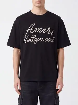 Amiri Short-sleeved Cotton T-shirt With Logo Print