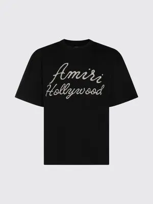 Amiri Short-sleeved Cotton T-shirt With Logo Print