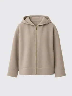 Max Mara Virgin Wool Hooded Short Coat