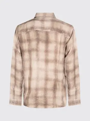 DIESEL® S-simply-jmcm Check Lyocell Shirt With Embroidered Oval D Logo