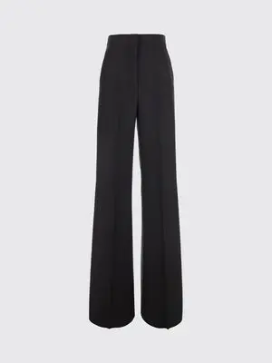 Max Mara High-waisted Flared Crêpe Trousers With Slash Pockets