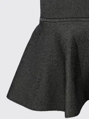 Jacquemus Cotton U-neck Midi Dress With Thin Straps And Ruffles