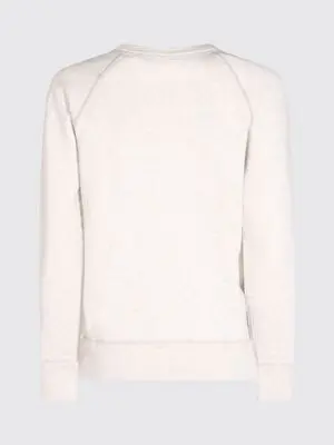 Isabel Marant Étoile Cotton-blend Crewneck Sweatshirt With Flocked Logo - Ecru
