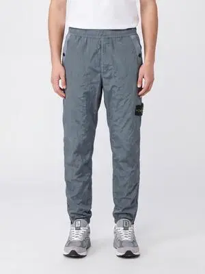 Stone Island Econyl® Nylon Jogging Trousers With Compass Logo Patch - Grey