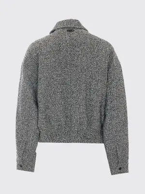 Michael Kors Cotton-blend Tweed Bomber Jacket With Classic Collar And Zip