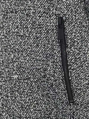 Michael Kors Cotton-blend Tweed Bomber Jacket With Classic Collar And Zip