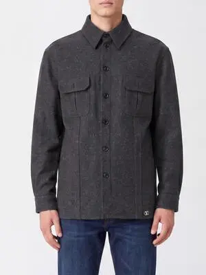 Valentino Garavani Wool And Silk Blend Shirt Jacket With Patch Pockets