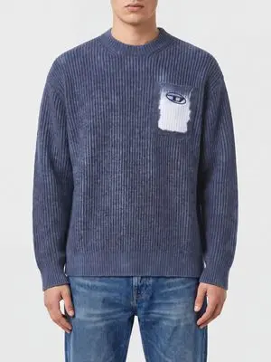 DIESEL® Dropped Shoulder Wool-blend Crewneck Jumper