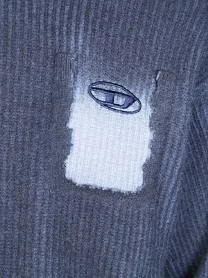 DIESEL® Dropped Shoulder Wool-blend Crewneck Jumper