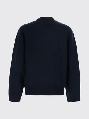Emporio Armani Pure Wool Bomber Collar Zip-up Cardigan