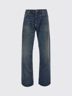 Emporio Armani J102 Wide-leg Cotton Denim Jeans