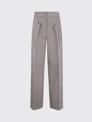 THE FRANKIE SHOP Doyer High-waisted Wide Leg Trousers In Crêpe With Darts