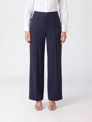 SEMICOUTURE High-waisted Wide-leg Trousers In Stretch Viscose Jersey - Black