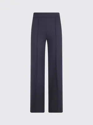 SEMICOUTURE High-waisted Wide-leg Trousers In Stretch Viscose Jersey - Black