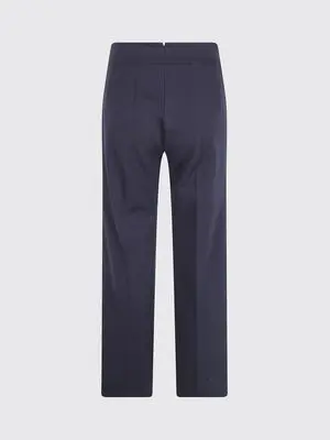 SEMICOUTURE High-waisted Wide-leg Trousers In Stretch Viscose Jersey - Black