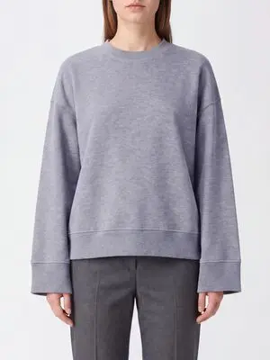 THE FRANKIE SHOP Oversized Crewneck Sweatshirt In Cotton-modal With Drop Shoulders