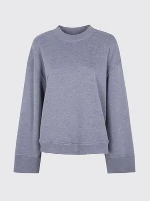 THE FRANKIE SHOP Oversized Crewneck Sweatshirt In Cotton-modal With Drop Shoulders