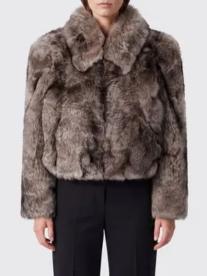 Chloé Short Single-breasted Shearling Coat