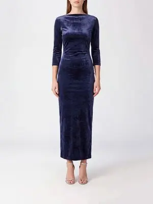 Giorgio Armani Slim Fit Velvet Midi Sheath Dress With V-back
