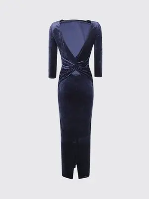Giorgio Armani Slim Fit Velvet Midi Sheath Dress With V-back