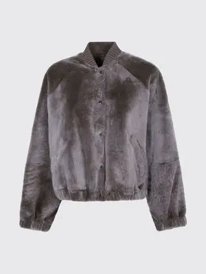 Brunello Cucinelli Short Relaxed-fit Fur Bomber Jacket With Dropped Shoulders