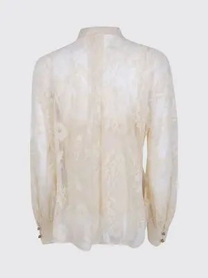 Zimmermann Lace Shirt With Pussy Bow