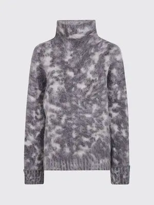 JOSEPH Abstract Pattern Alpaca Blend Turtleneck Jumper