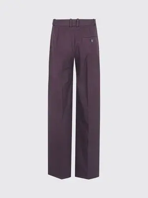 JOSEPH High-waisted Wide Leg Tailored Trousers In Viscose And Cotton Blend - Red