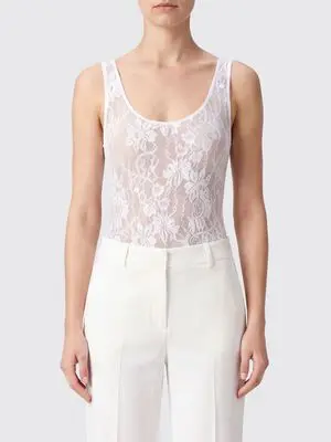 Zimmermann Lace Embellished Bodysuit - Nude
