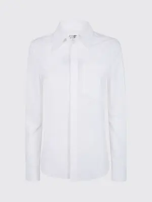 MAISON MARGIELA Slim Fit Cotton Poplin Shirt With Patch Pocket