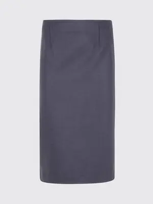 MAISON MARGIELA Midi Pencil Skirt In Wool Blend With Back Vent
